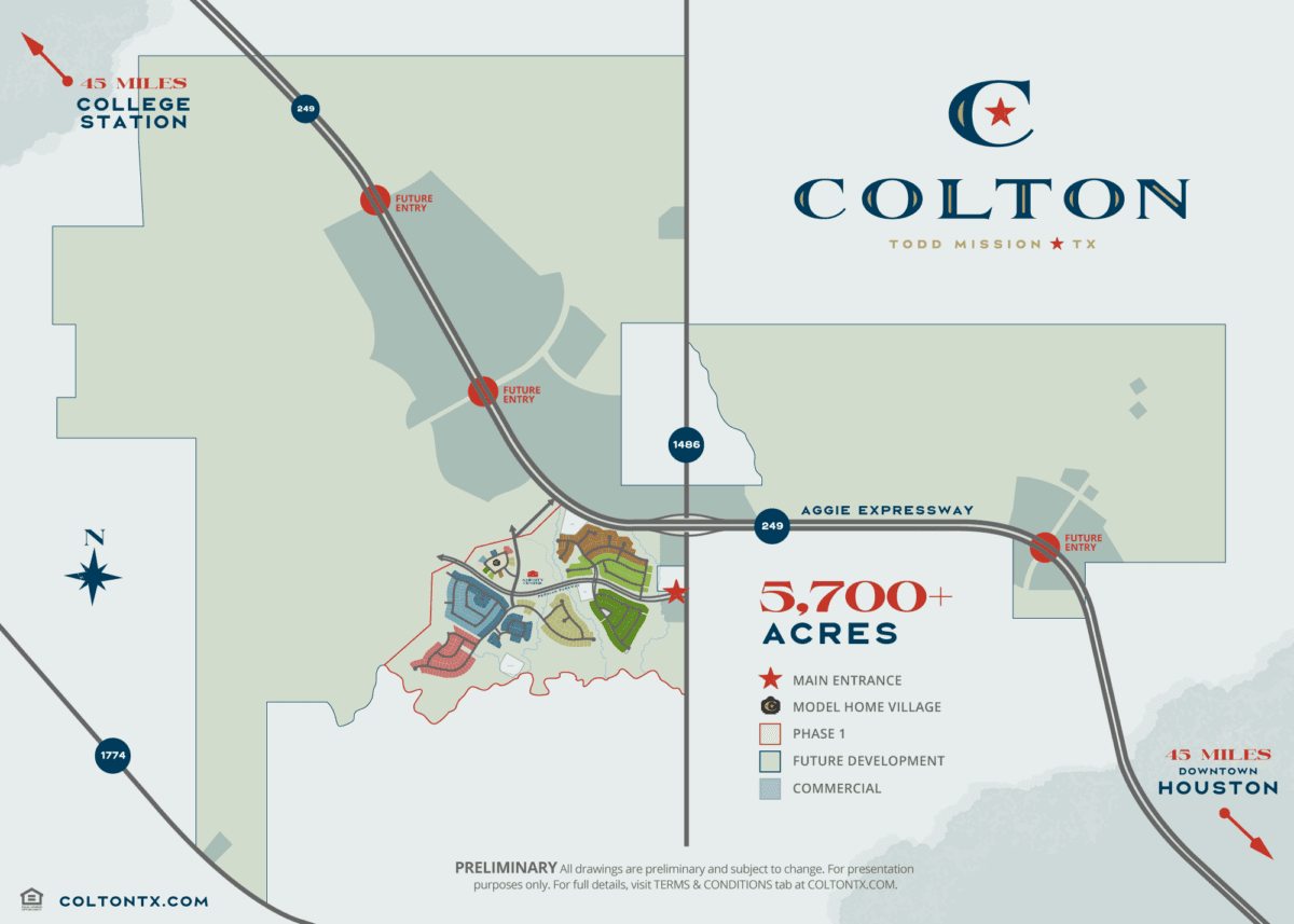 COLTON is a New Community in Todd Mission, TX